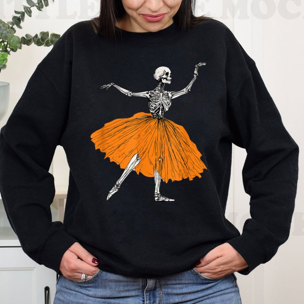 Skeleton Ballerina Dance Tutu Spooky Ballet Dancer Ha… - Gem
